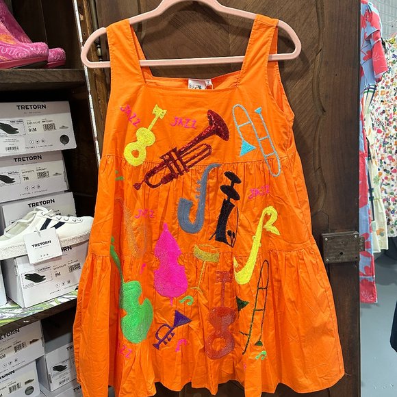QUEEN OF SPARKLES | Dresses | Queen Of Sparkles Orange Instrument Dress ...